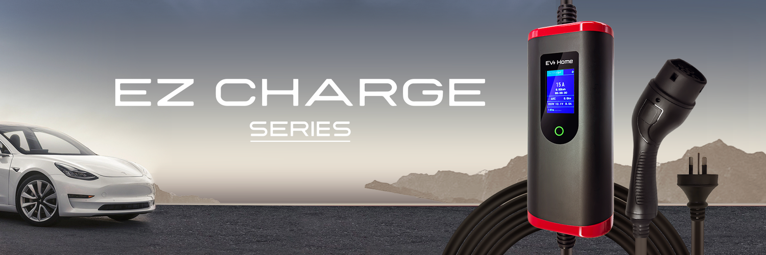 EZ Charge - 3.5kW Type 2 Portable EV Charger | 15A AU Plug | LCD Screen ...