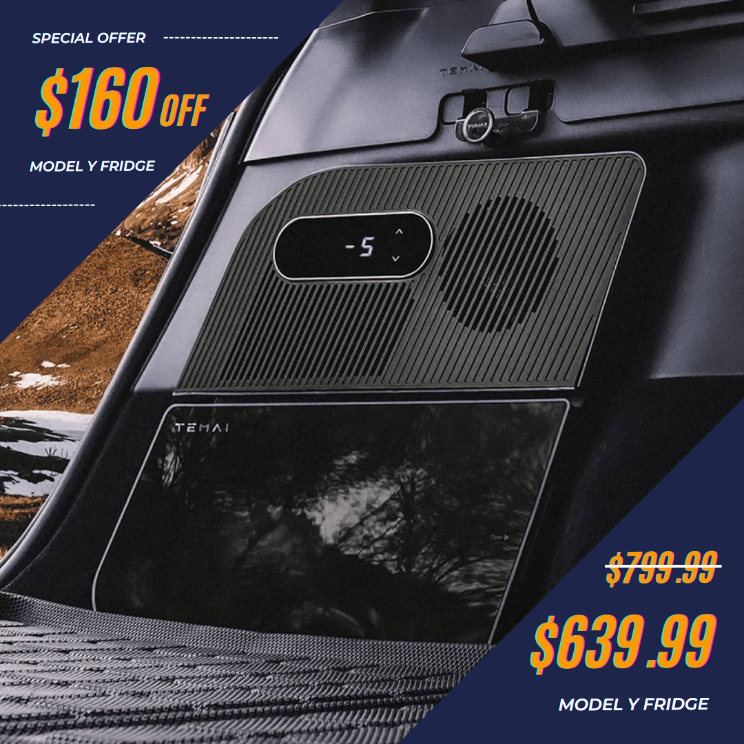 TEMAI Tesla Model Y Trunk Refrigerator | Quick Cooling, Easy Install ...