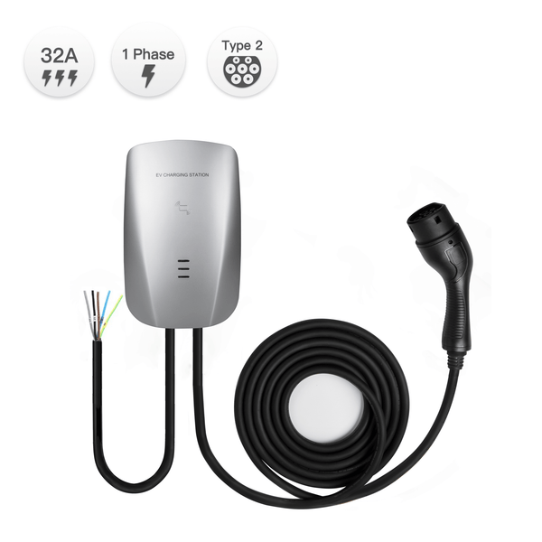EVsHome - Auxus EV Charing Wallbox | Type 2 | 32A 1Phase 7kW | VSC-80 ...